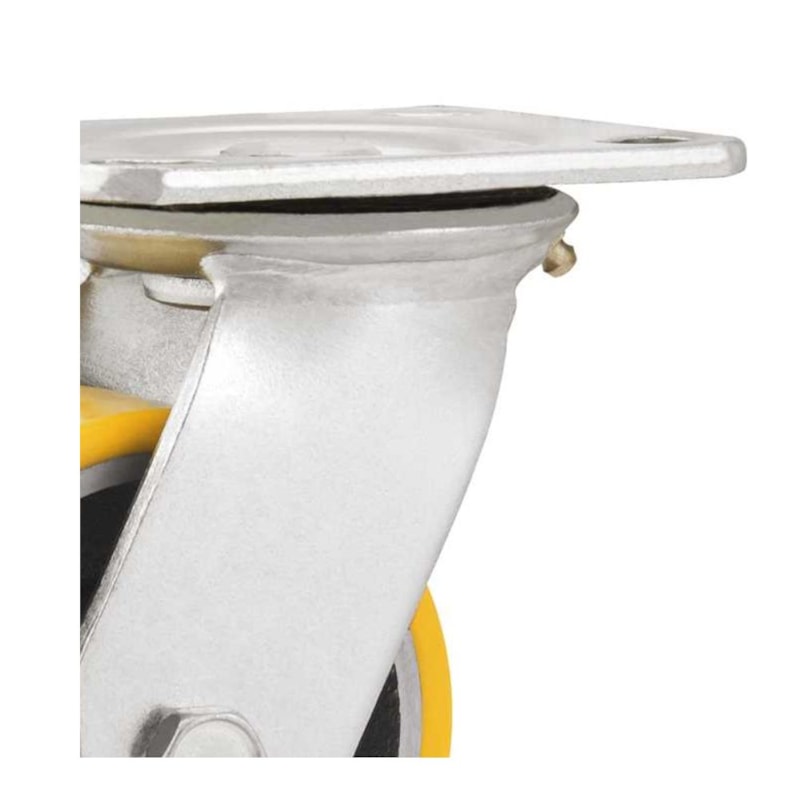 Rodízio Giratório 4" Poliuretano e Ferro Fundido Amarelo 3579604000 VONDER | Anhanguera Ferramentas