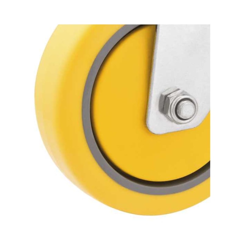 Rodízio Giratório 4" Poliuretano e PVC Amarelo 3579600040 VONDER | Anhanguera Ferramentas