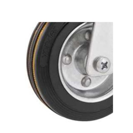 Rodízio Giratório 5" com Freio Borracha Preto Médio 3579538589 VONDER | Anhanguera Ferramentas