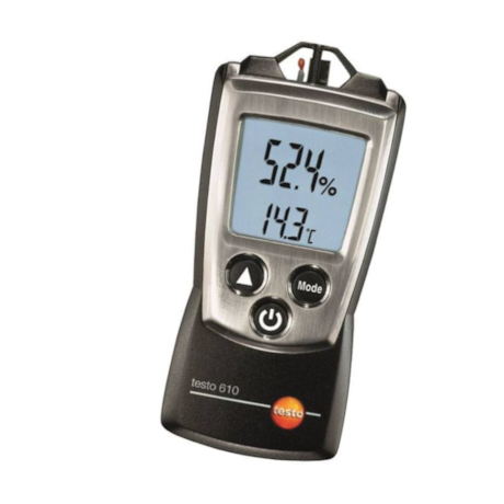 Termo Higrômetro Digital -10 a +50 °C 610 TESTO | Anhanguera Ferramentas