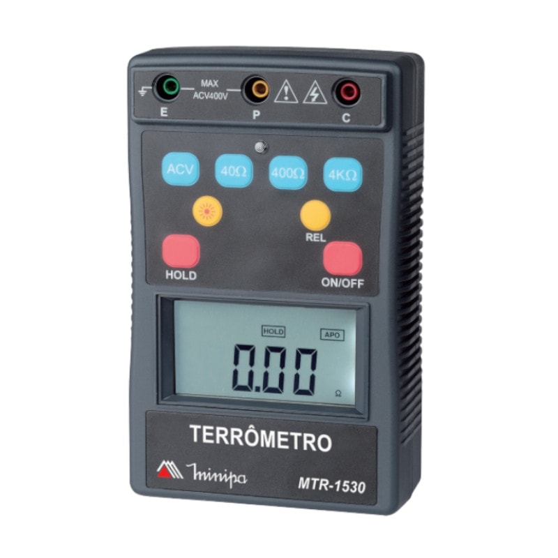Terrômetro Digital 400V AC CAT IV MTR-1530 MINIPA | Anhanguera Ferramentas